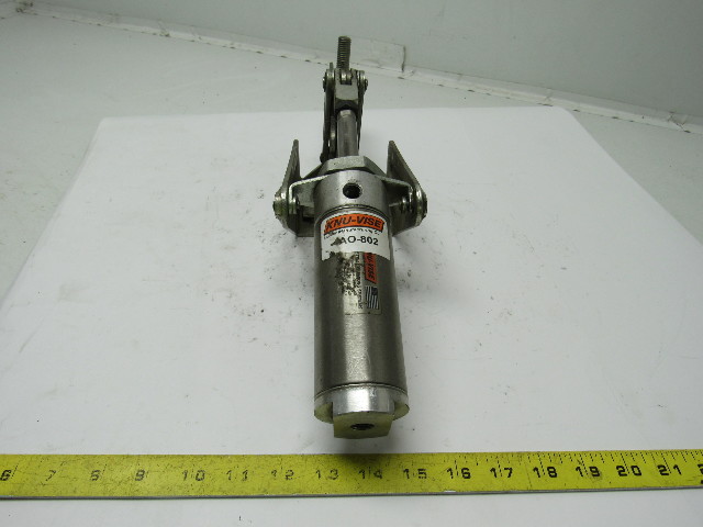 KNU-VISE AO-802 800lb Capacity Air Operated Hold Down Clamp Horizontal ...