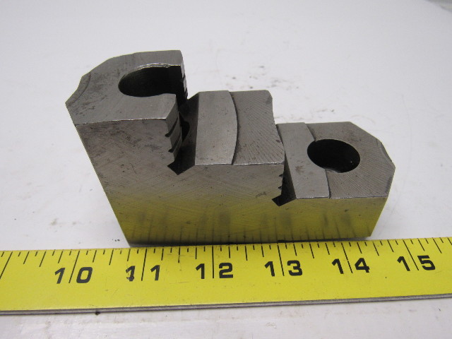 Lathe 3 Step Hard Chuck Top Jaws 4-3/8" X 2-3/8" X 1-3/4" Lot Of 3 ...