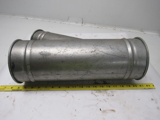 HVAC Duct Y Branch Off Fitting Dust Collector 6"x6"x4" Galvanized ...
