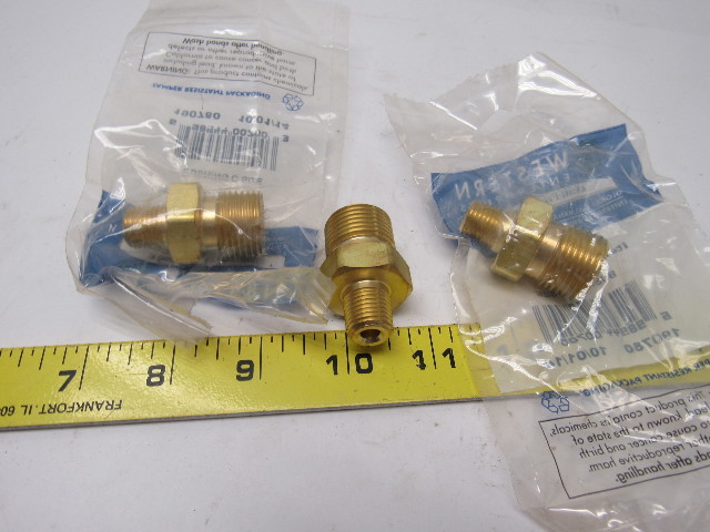 Western Enterprises C-34 Male/Male Oxygen Regulator Outlet Bushing Lot ...