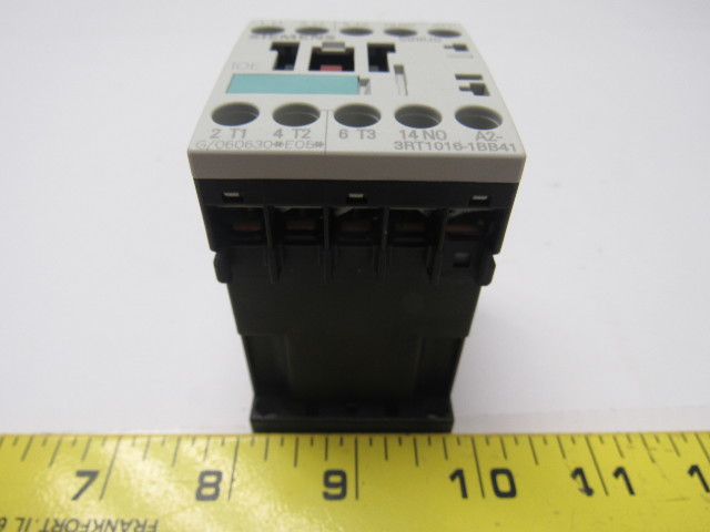 Siemens 3RT1016-1BB41 Contactor AC-3 4 KW/400 V 1 NO DC 24 V 3-POLE ...