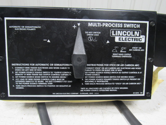 Lincoln Electric K804-1 Multi-Process Switch For DC600 Welder ...