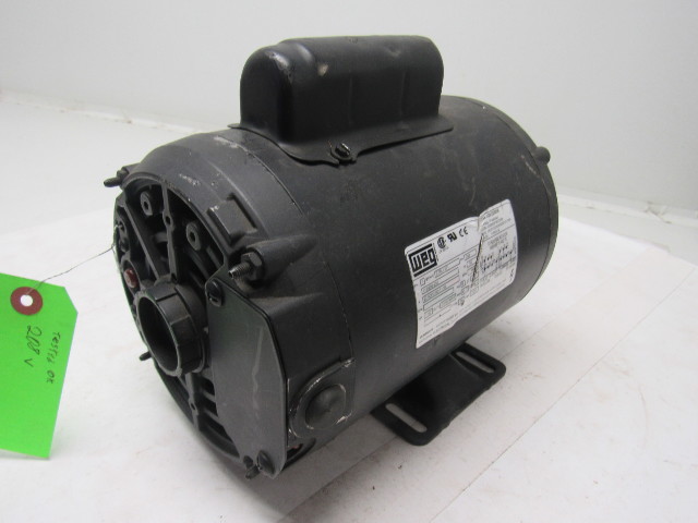 WEG 10932866 2 HP 1 PH Electric Compressor Motor 115-230V 3450 RPM ...