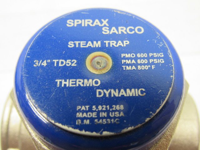 Spirax Sarco 54531C TD52 3/4" Steam Trap 600 Psig Max. 800°F | Bullseye ...