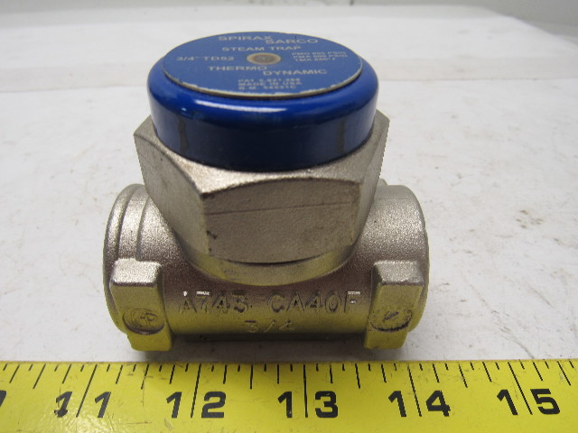 Spirax Sarco 54531C TD52 3/4" Steam Trap 600 Psig Max. 800°F | Bullseye ...