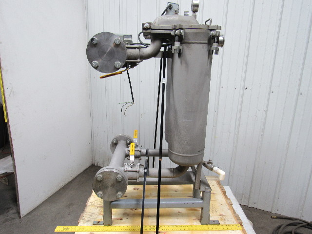 Filtration Systems CF-8M Liquid SS Double Over-The-Top Bag Filter ...