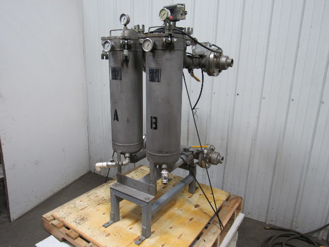 Filtration Systems CF-8M Liquid SS Double Over-The-Top Bag Filter ...