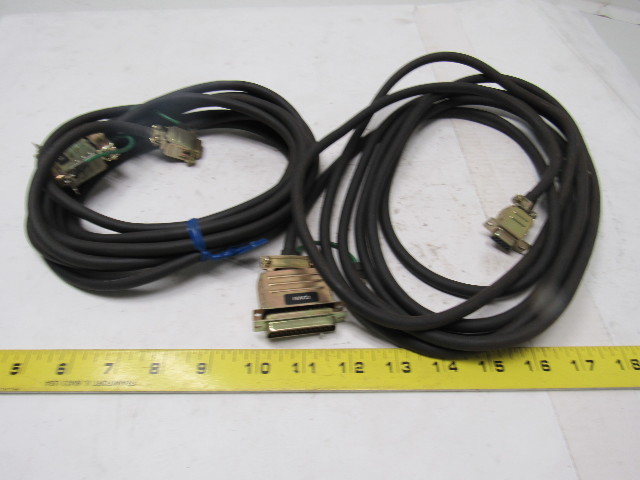 GE Fanuc IC630CBL391A CRT-COMM Printer Interface Cable Lot of 2 ...