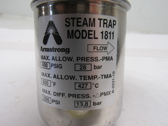 Armstrong 1811 1/2" SS Inverted Bucket Steam Trap 200 PSI | Bullseye ...