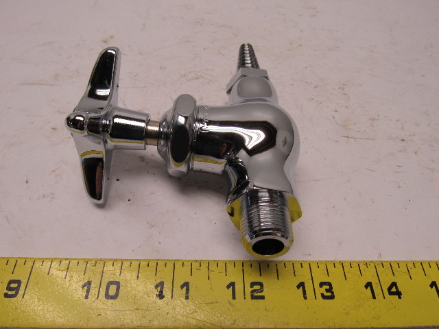 Chicago Faucets 937-CP Laboratory Water Valve Nozzle 3/8" - 18 NPT Male ...