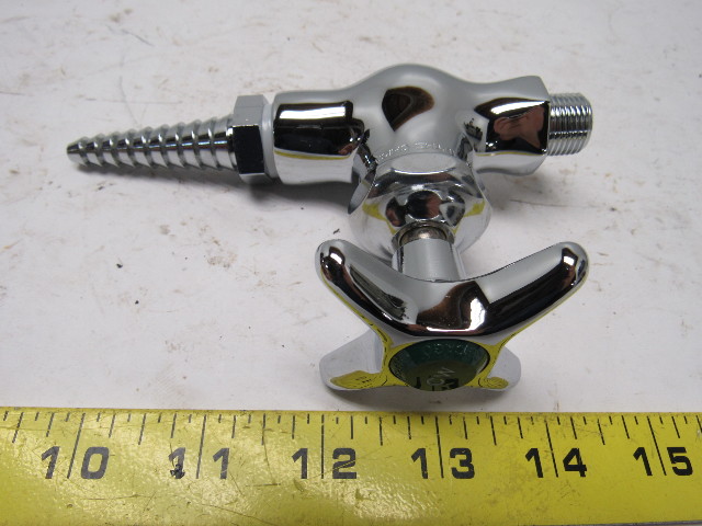Chicago Faucets 937-CP Laboratory Water Valve Nozzle 3/8" - 18 NPT Male ...