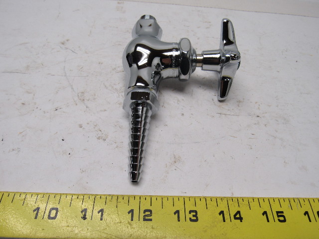 Chicago Faucets 937-CP Laboratory Water Valve Nozzle 3/8" - 18 NPT Male ...