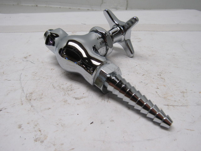 Chicago Faucets 937-CP Laboratory Water Valve Nozzle 3/8" - 18 NPT Male ...