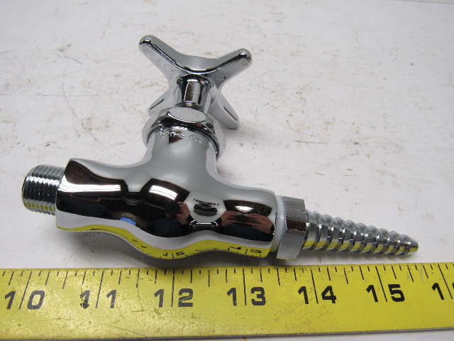 Chicago Faucets 937-CP Laboratory Water Valve Nozzle 3/8" - 18 NPT Male ...