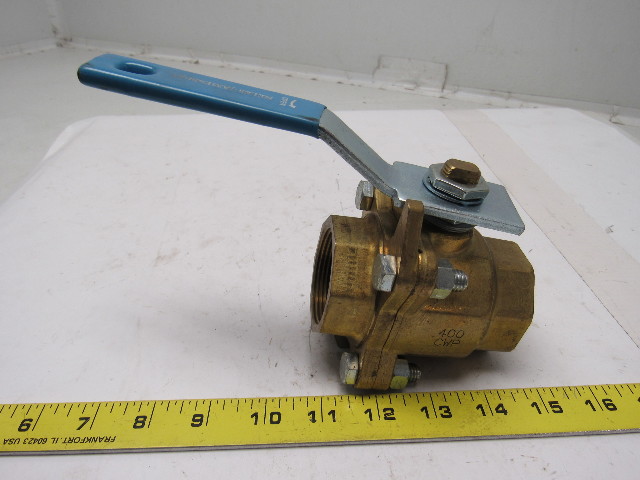 Neles-Jamesbury 21 1100TT0 1-1/2" Clincher Brass Threaded Ball Valve ...