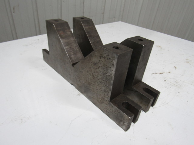 Large Custom 90° V Block 17"x7"x2" Machinist Set Up Fixture Matched Set ...