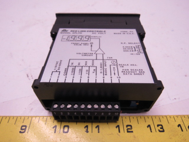 Red Lion Controls APLVD400 Apollo DC Voltmeter 115VAC | Bullseye ...