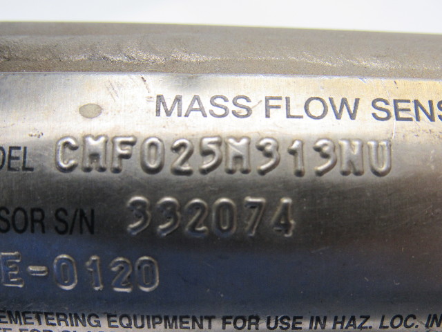 Micro Motion CMF025M313NU Elite 1/2" Mass Flow Sensor 9-Wire Flange ...