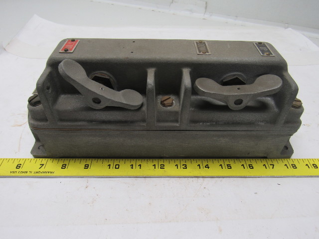 Sylvania 1HW3-2 Heavy Duty Control Station 600 V Explosion Rocker Proof ...