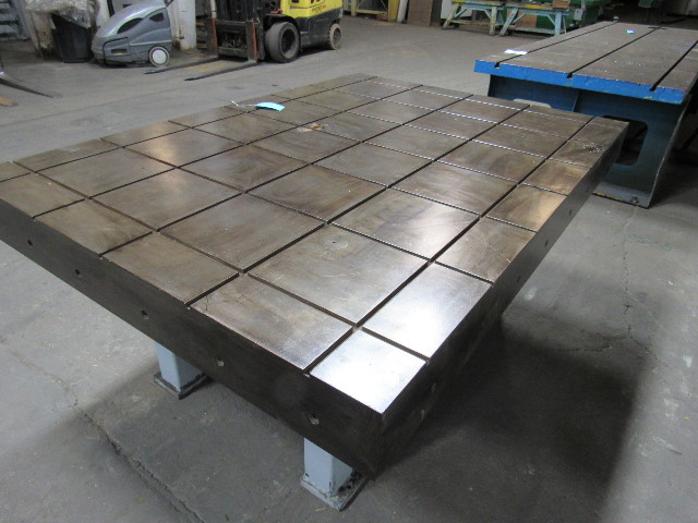 PORTAGE 70"X50"X31" Cast Iron Welding Layout Table Bench 3" Thick 6 ...