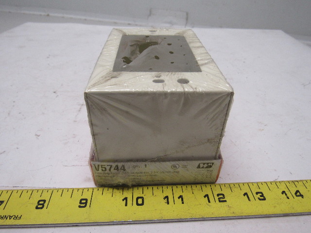 Wiremold V5744 Deep Switch & Receptacle Box Ivory Lot of 5 | Bullseye ...