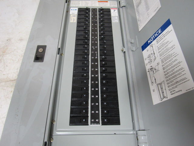 Eaton Cutler-Hammer PRL1a Power-r-line Panel Board W/(42) 20A Circuit ...
