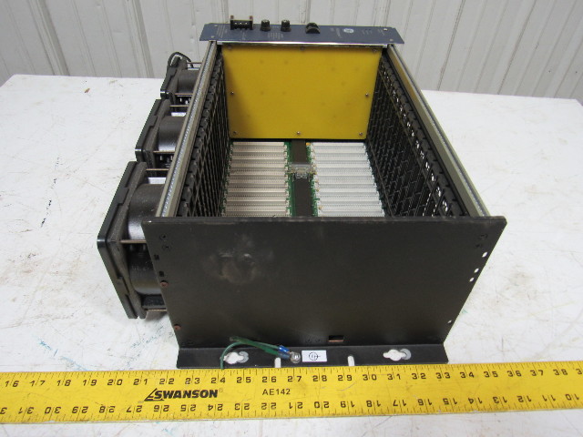 GE Fanuc IC698CHS017C 17 Slot Wall Mount Rack W/Power Supply & Fans ...