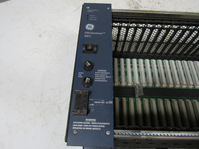 GE Fanuc IC698CHS017C 17 Slot Wall Mount Rack W/Power Supply & Fans ...