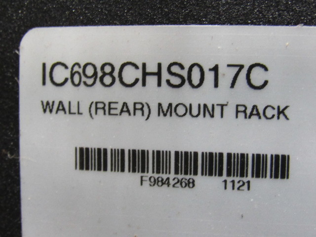 GE Fanuc IC698CHS017C 17 Slot Wall Mount Rack W/Power Supply & Fans ...