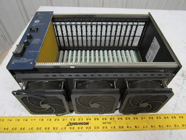 GE Fanuc IC698CHS017C 17 Slot Wall Mount Rack W/Power Supply & Fans ...