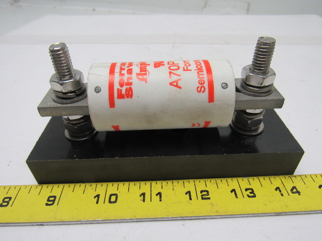 Ferraz Shawmut A70P150-4 Amptrap 150A 700V Fuse w/ P266A Fuse Holder ...