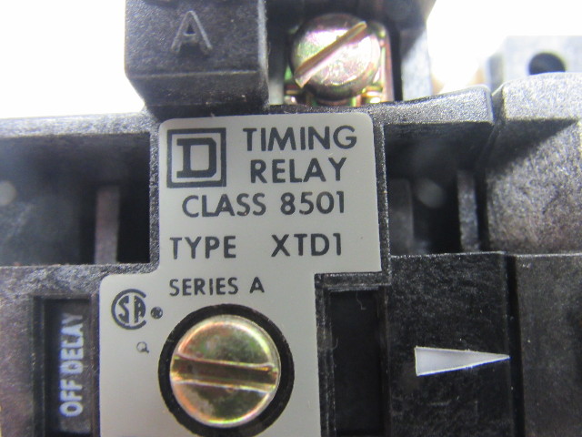 Square D 8501XTD1 Timer Attachment Off Delay 0.2-60 Sec. | Bullseye ...