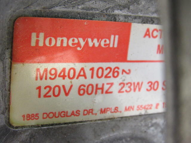 Honeywell M940A1026 Proportioning Actionator Motor 120 V 60HZ 23W 30 ...