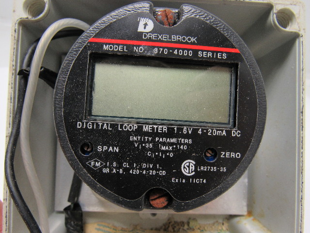 Drexelbrook 370-4000 Series Digital Loop Meter 1.6V 4-20mA | Bullseye ...