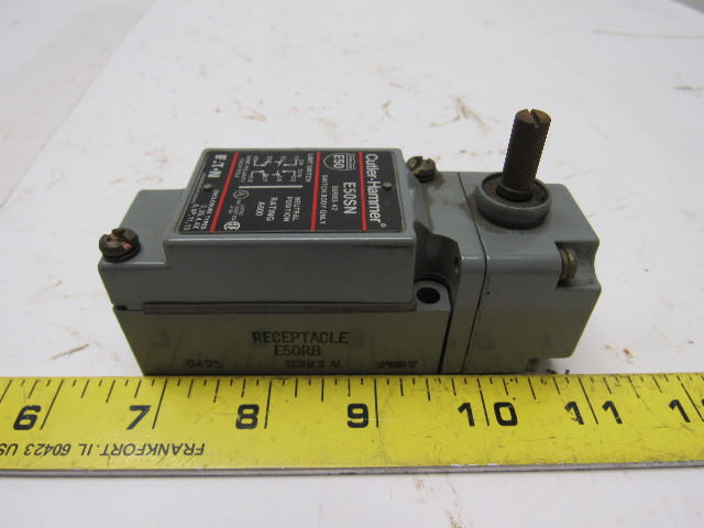 Cutler-Hammer E50SN E50DN1 Series A-2 Switch Body w/ Series A-1 Head 5 ...