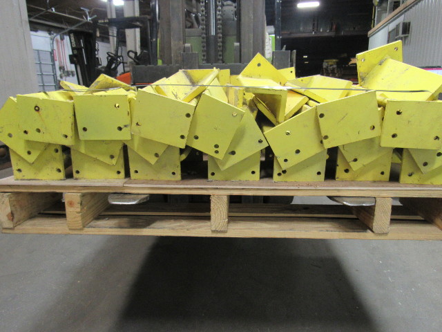 Custom Heavy Duty Pallet Rack Frame Guard 10-1/2" Yellow Lot of 79 ...