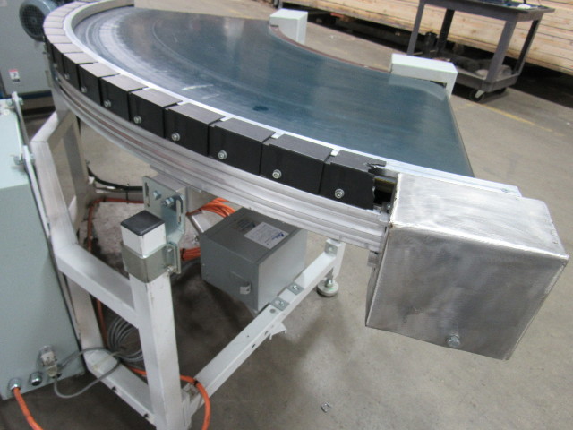TRANSNORM TS1500-80A 90 Degree Powered Flat Belt Conveyor 2-285FPM ...