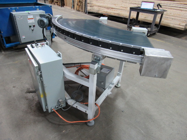 TRANSNORM TS1500-80A 90 Degree Powered Flat Belt Conveyor 2-285FPM ...