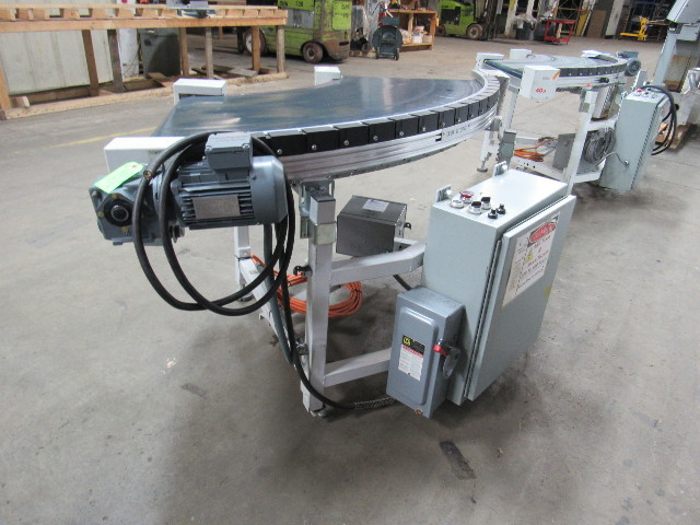 TRANSNORM TS1500-80A 90 Degree Powered Flat Belt Conveyor 2-285FPM ...