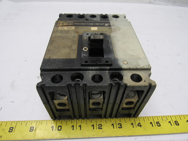 Square D FAL36100 Series 2 100A Circuit Breaker 600V 3 Pole | Bullseye ...