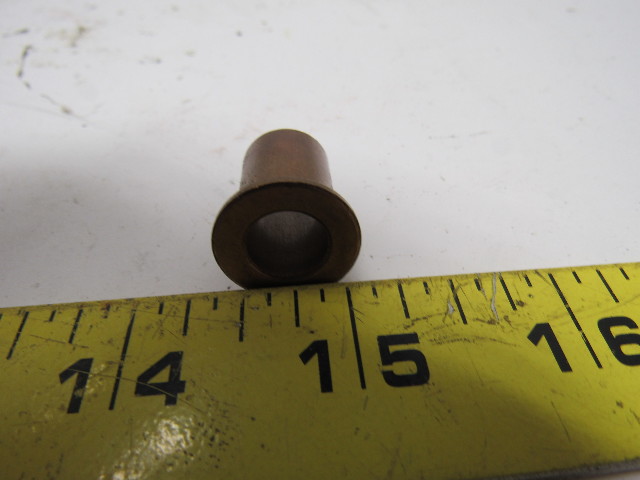 6338K416 SAE 841 Bronze Flange Bearing 3/8" ID X 1/2" OD X 3/4" Lot of ...