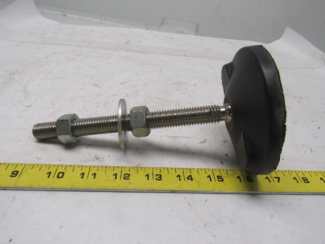 Valu-Guide Leveler Base 4-1/8" Dia W/5/8-11 Threaded Shaft 8" OAL Lot ...