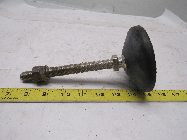 System Plast Leveler Base 4" Dia W/5/8-11 Threaded Shaft 8" OAL Lot of ...
