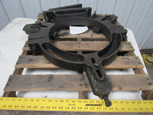 Vintage Metal Lathe Hinged Steady Rest 14-7/8" ID 15" X 4" Base Plate ...