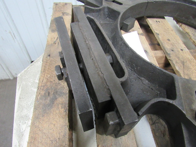 Vintage Metal Lathe Hinged Steady Rest 14-7/8" ID 15" X 4" Base Plate ...