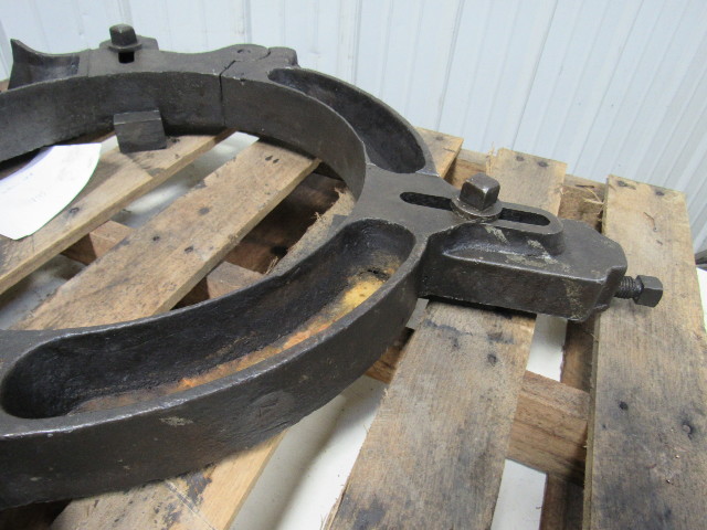 Vintage Metal Lathe Hinged Steady Rest 14-7/8" ID 15" X 4" Base Plate ...