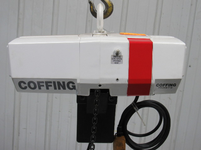 COFFING EC1032.4 1/2 TON Electric Chain Hoist 15'Lift@10&32FPM 460V 11 ...