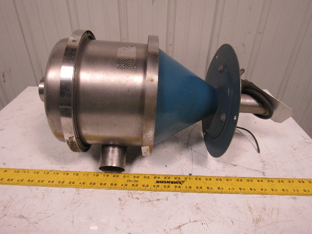 Novatec VR8 Stainless Steel Vacuum Material Receiver 8" | Bullseye ...