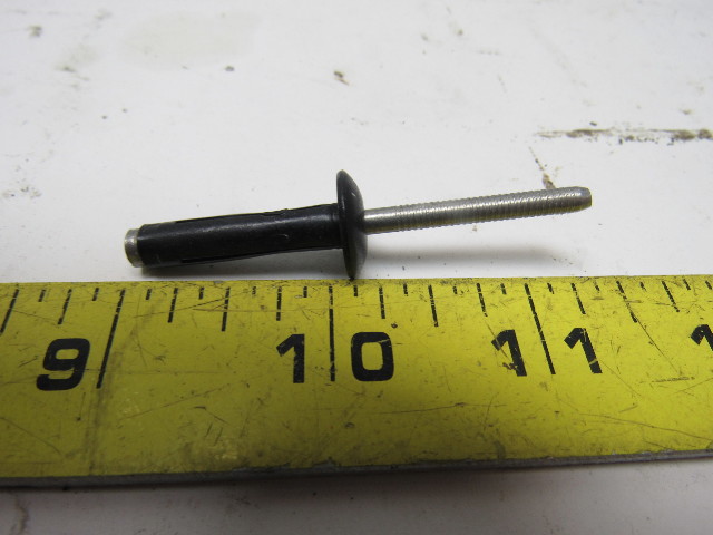 Black Aluminum Dome Head Blind Rivet 1/4" Dia. Lot of 1100 | Bullseye ...