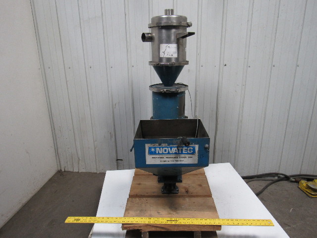 NOVATEC Screw Drive Additive Feeder W/ 30Lb Hopper & Vacuum Canister ...